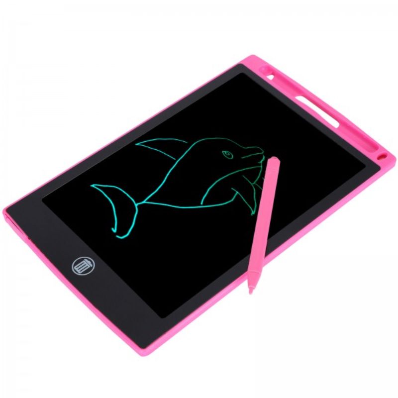 Tableta digitala LCD, 10 inch, pentru scris si colorat, 27 cm, roz, 3 ...