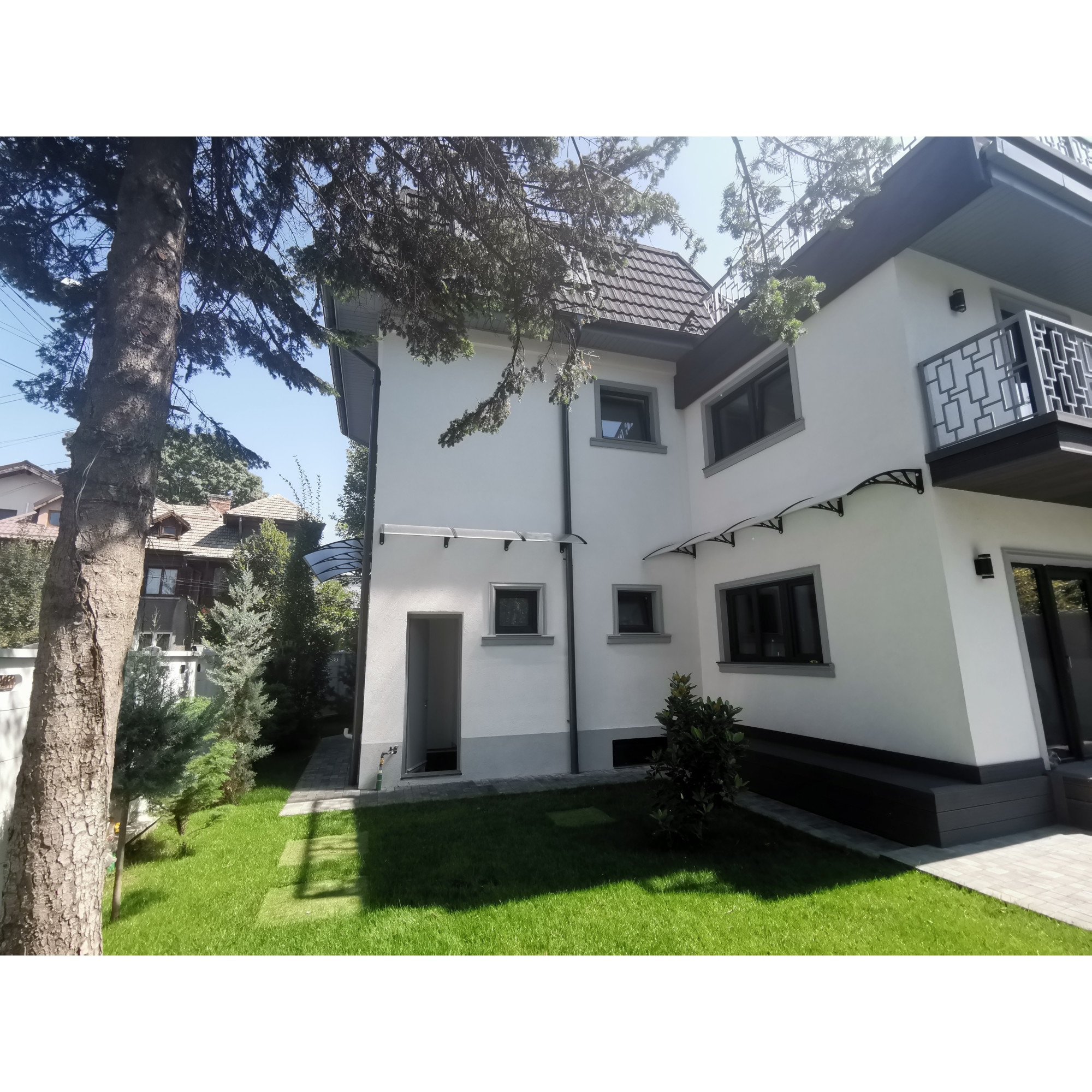 Copertina, marchiza modulara, Policarbonat solid, Clar transparent, 100 ...