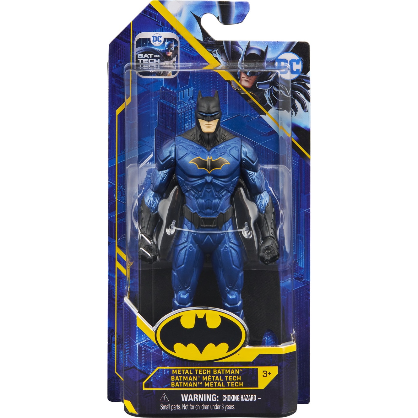 Фигурка Batman Bat Tech - Batman Blue Metal Tech, 15 см - eMAG.bg