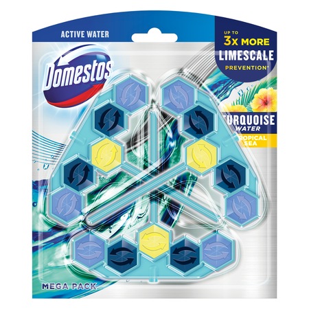 DOMESTOS Power5+ Blue Water Turquoise WC-rúd, 3x53g - eMAG.hu