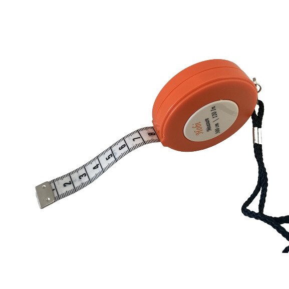 Ruleta 300cm 120 inch ambele fete imprimate, din piele, cu revenire ...