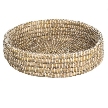 Tava decorativa/servire, design rustic, Paie, Bej, 36x8 cm - eMAG.ro