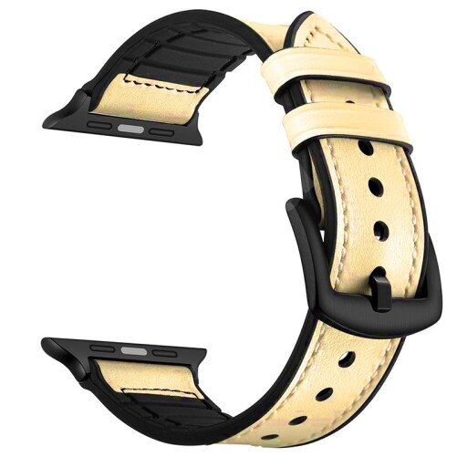 iUni каишка, съвместима с Apple Watch 1/2/3/4/5/6/7, 40 mm, кожена ...