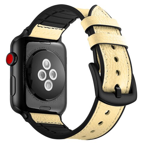iUni каишка, съвместима с Apple Watch 1/2/3/4/5/6/7, 40 mm, кожена ...