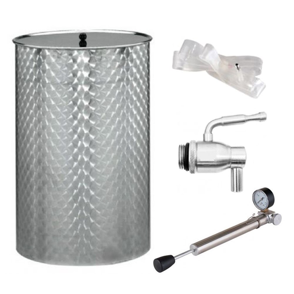 Cisterna inox cu camera aer, capac si robinet Lazio 300 L - eMAG.ro
