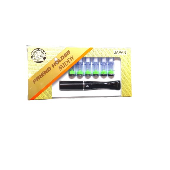 Set porttigaret Friend Holder Middy Black si 6 filtre rezerva - eMAG.ro