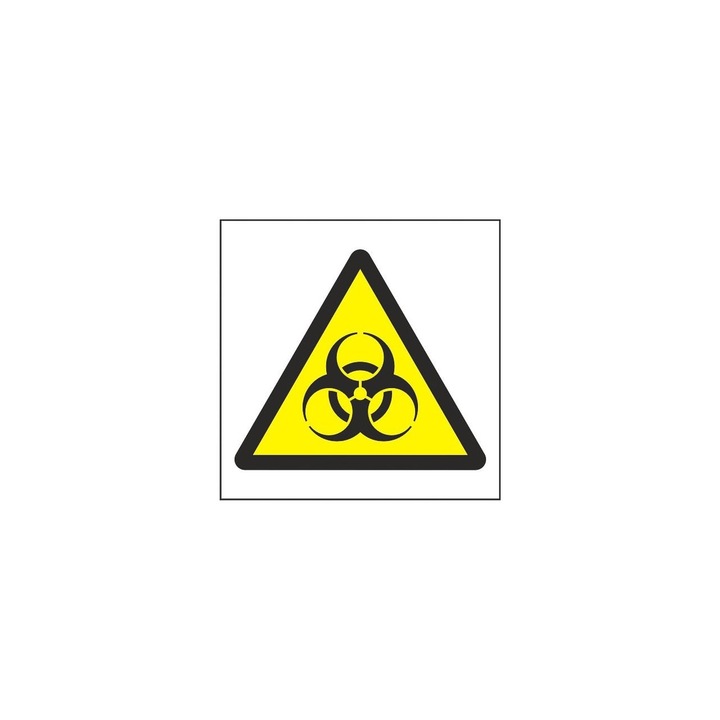 Indicator Autocolant Risc biologic, versiune 2, dimensiune 180 x 180mm ...