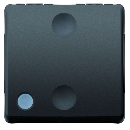 Intrerupator,Gewiss, cap scara, iluminabil, 2M, 16A, system, negru ...