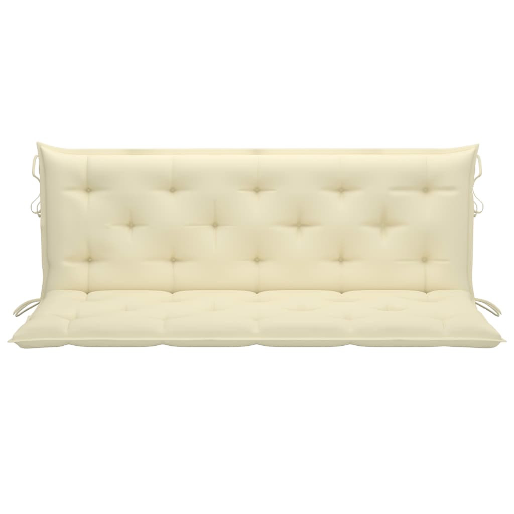 Perna pentru balansoar, alb crem, 150 cm, material textil, design ...