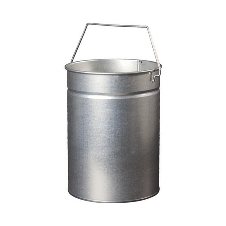 Galeata pentru cenusa zincata 24x30 cm, 14 l, din tabla de otel - eMAG.ro