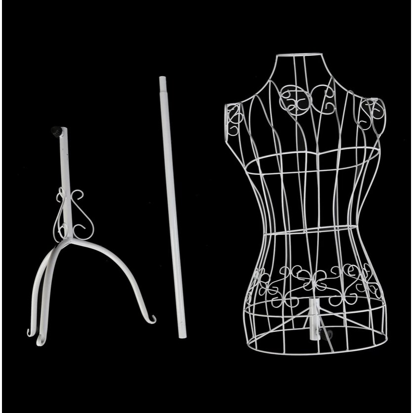 Manechin prezentare Fier Forjat, Alb, 169 cm - eMAG.ro