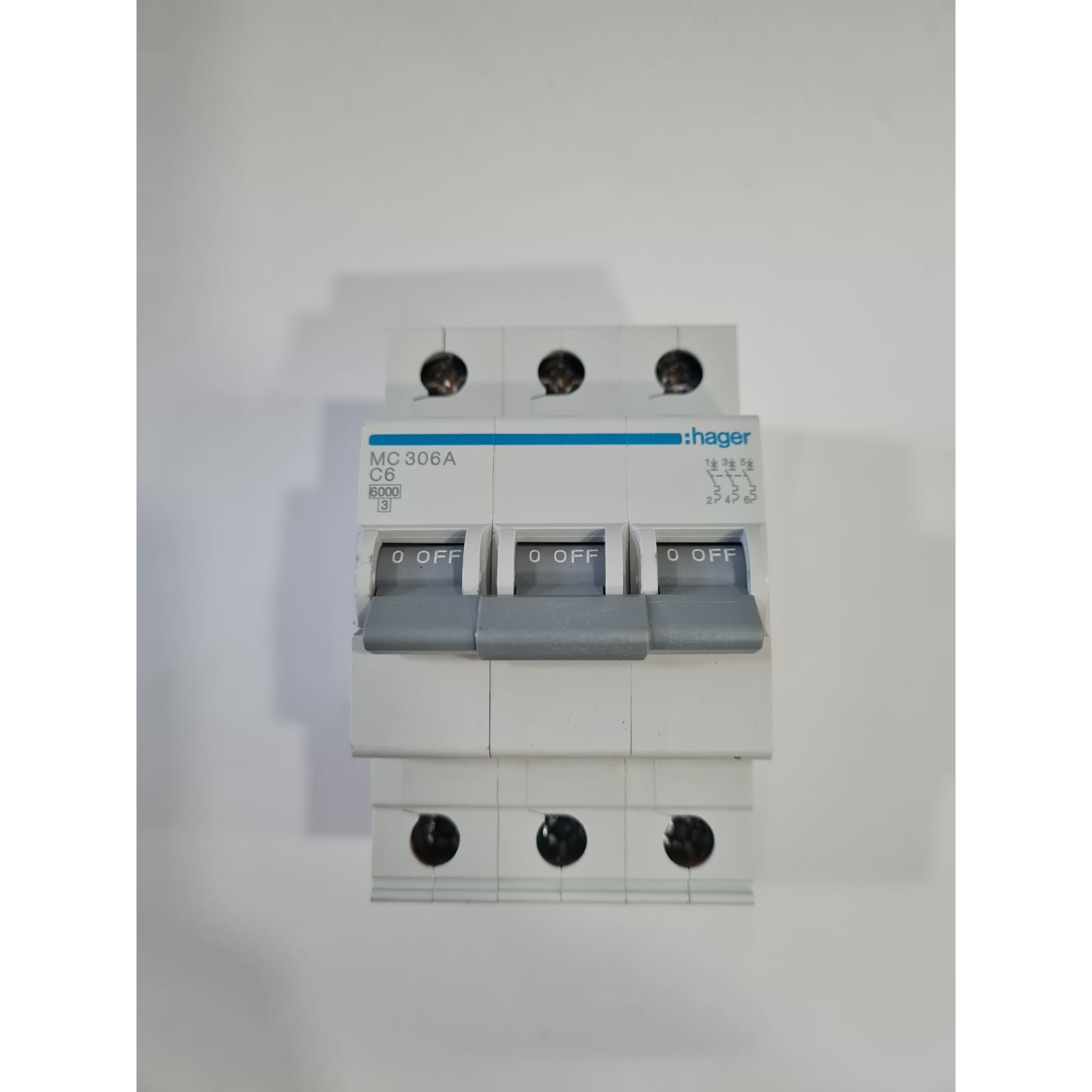 Siguranta Automata, Hager 6A, 3P, 6KA, Curba C, MC306A - eMAG.ro