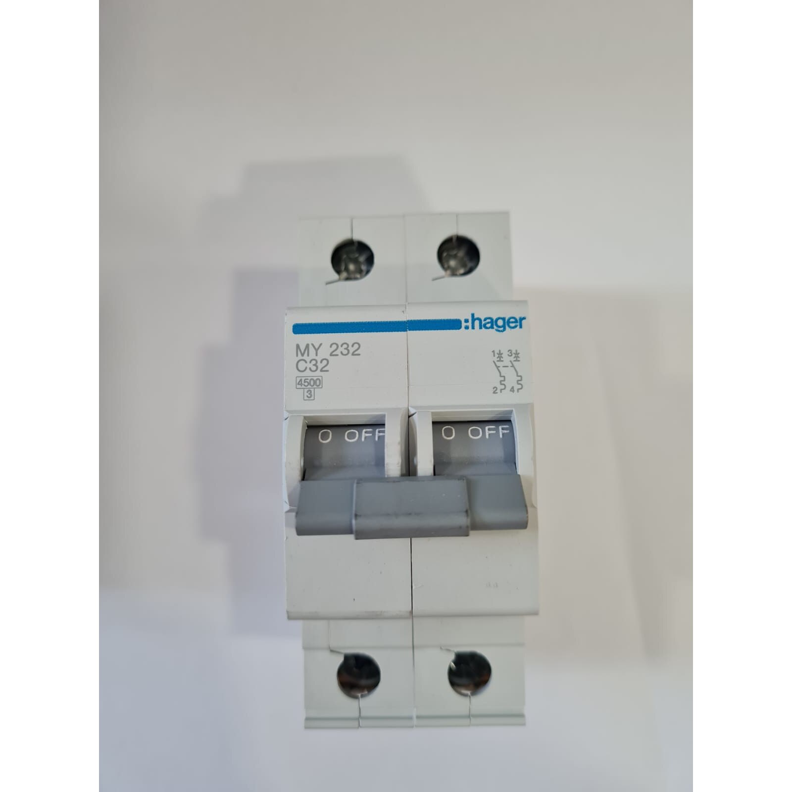 Siguranta Automata, Hager, 32A, 2P, 4.5KA, Curba C, MY232 - eMAG.ro