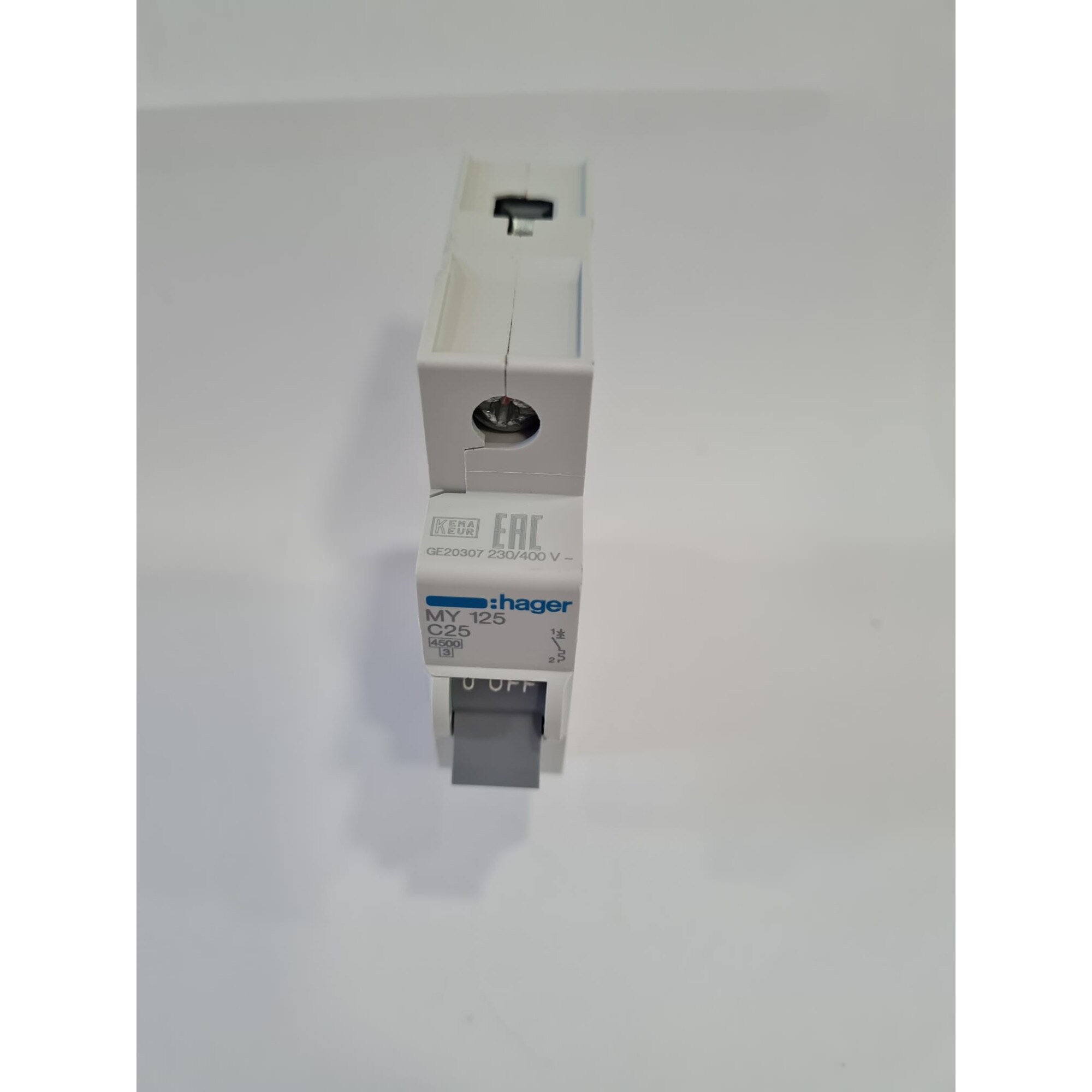 Автоматичен предпазител, Hager, 25A, 1P, 4.5KA, крива C, MY125 - eMAG.bg