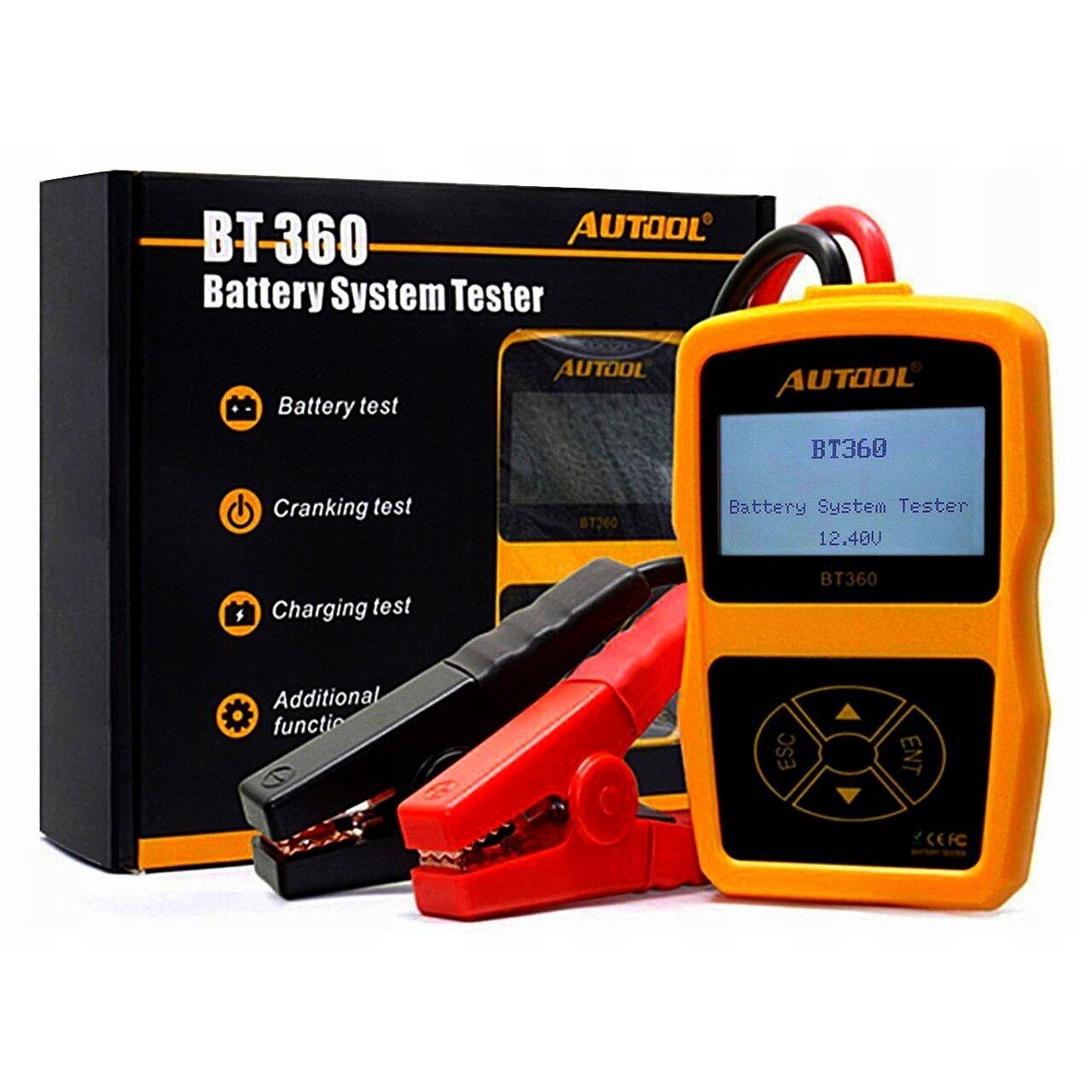 Професионален тестер за автомобилни акумулатори Autool BT360 - eMAG.bg