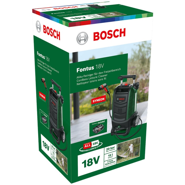 Акумулаторна водоструйка Bosch Fontus, Със зарядно и батерия, 18V - eMAG.bg