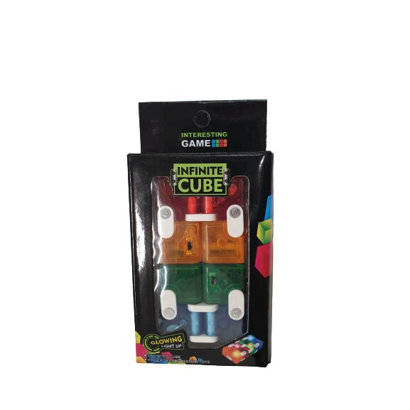 Cub Antistres Infinite Cube, 4x4x4, Miscari Infinite, Multicolor - eMAG.ro