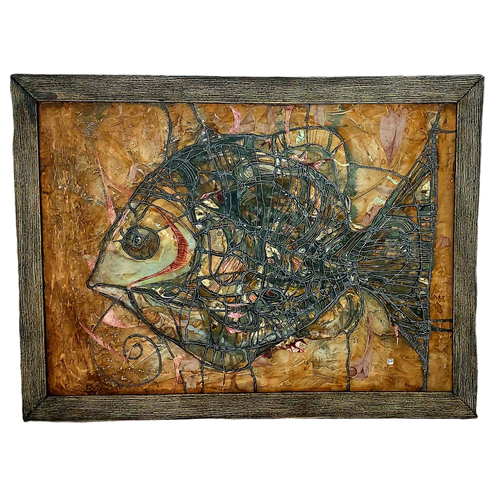 Tablou romanesc contemporan 'Peste' - Carmen Paraschivescu 60x80 cm ...