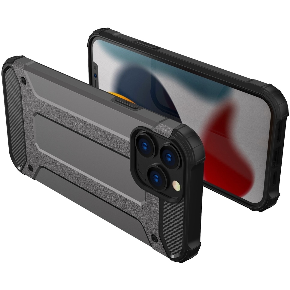 Калъф Hybrid Armor, за iPhone 13 Pro Max, черен - eMAG.bg