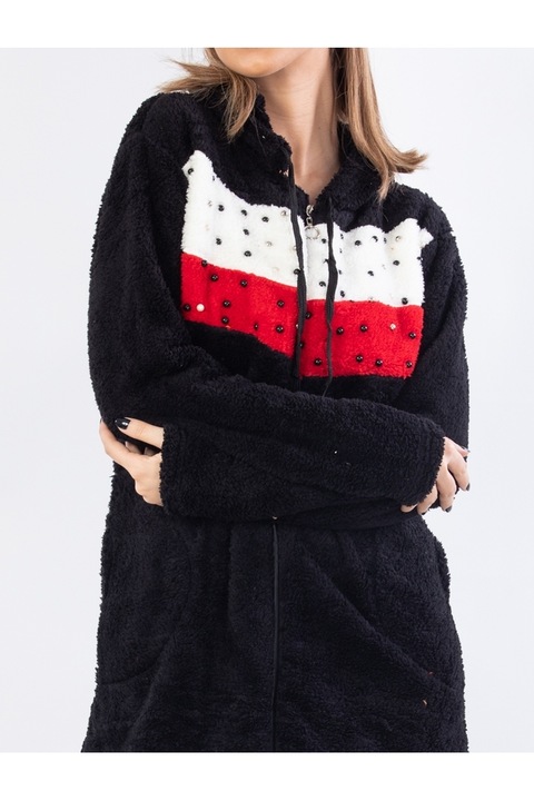 Hanorac Dama Savanna Negru, XXXL - eMAG.ro