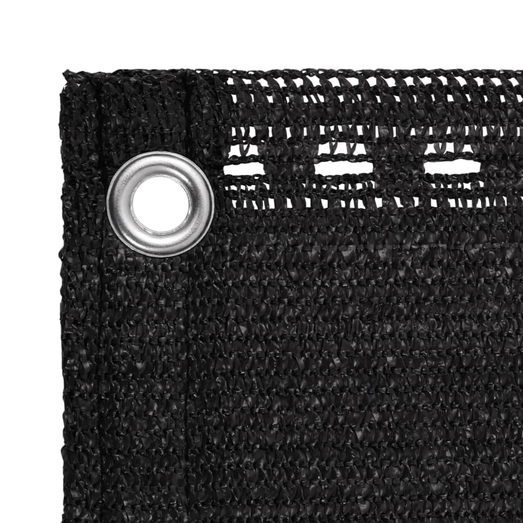 Paravan de balcon vidaXL, negru, 90x400 cm, HDPE - eMAG.ro