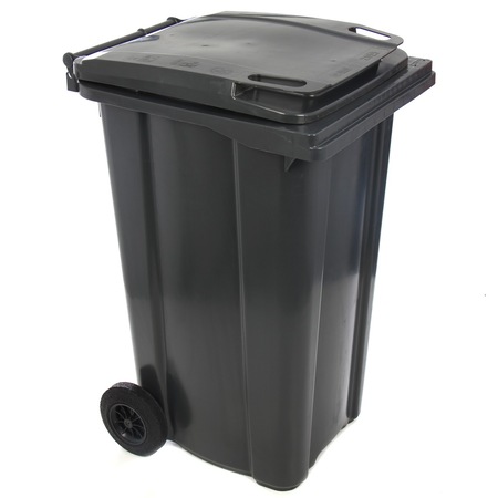 Container pentru gunoi, cu roti,360 l, negru - eMAG.ro