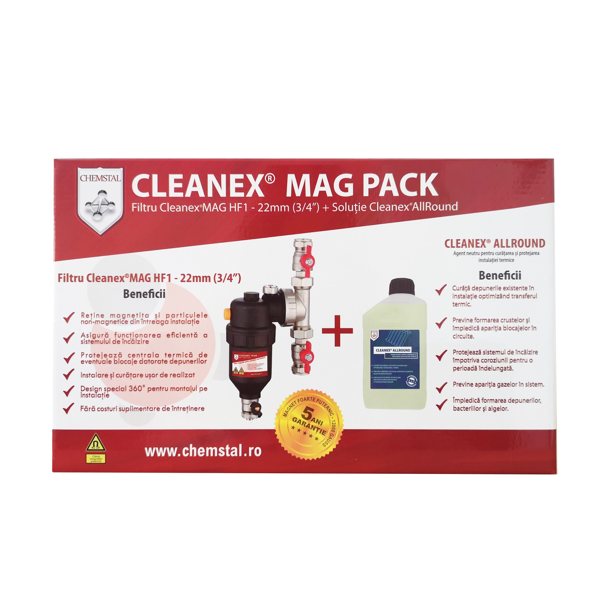 Pachet Cleanex Mag Pack curatare, intretinere instalatii termice - eMAG.ro