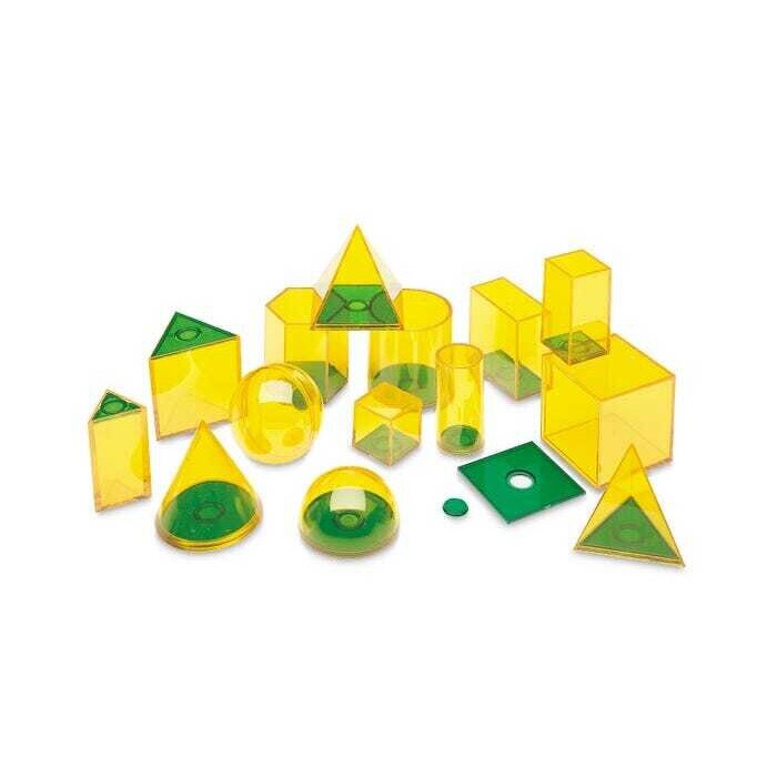 Forme geometrice 3D, Learning Resources, GeoSolids, Multicolor - eMAG.ro