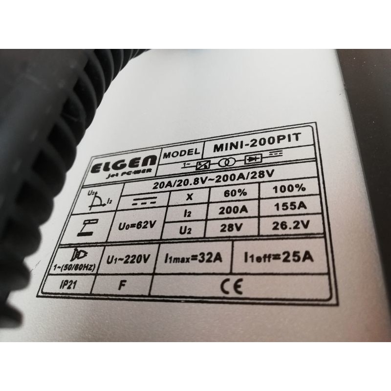 Инверторен заваръчен апарат, Elgen, Сив, 200A - eMAG.bg