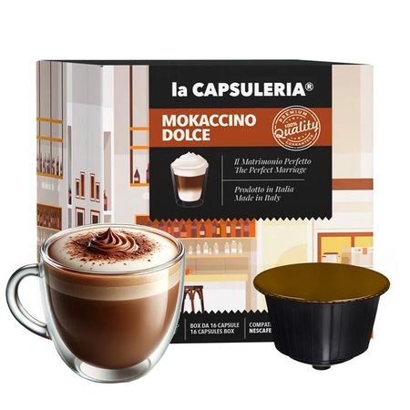 Mokaccino, 16 capsule compatibile Dolce Gusto, La Capsuleria - eMAG.ro