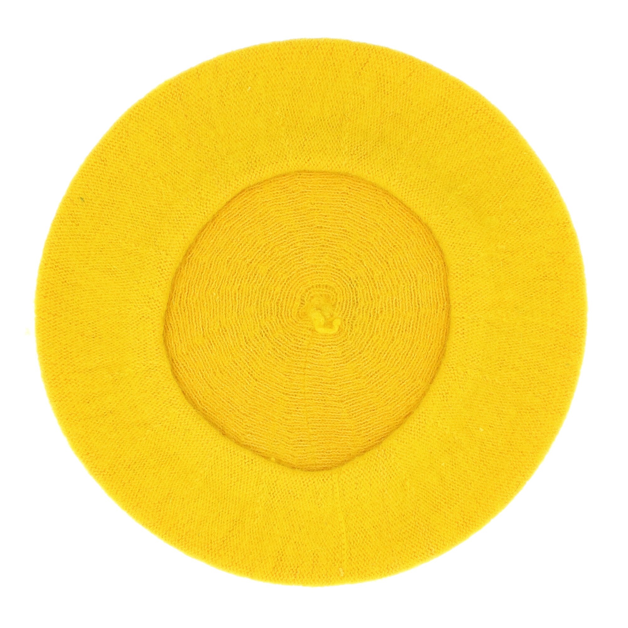 Bereta de dama, ButicCochet, lana, one size, Galben intens - BSC338 ...