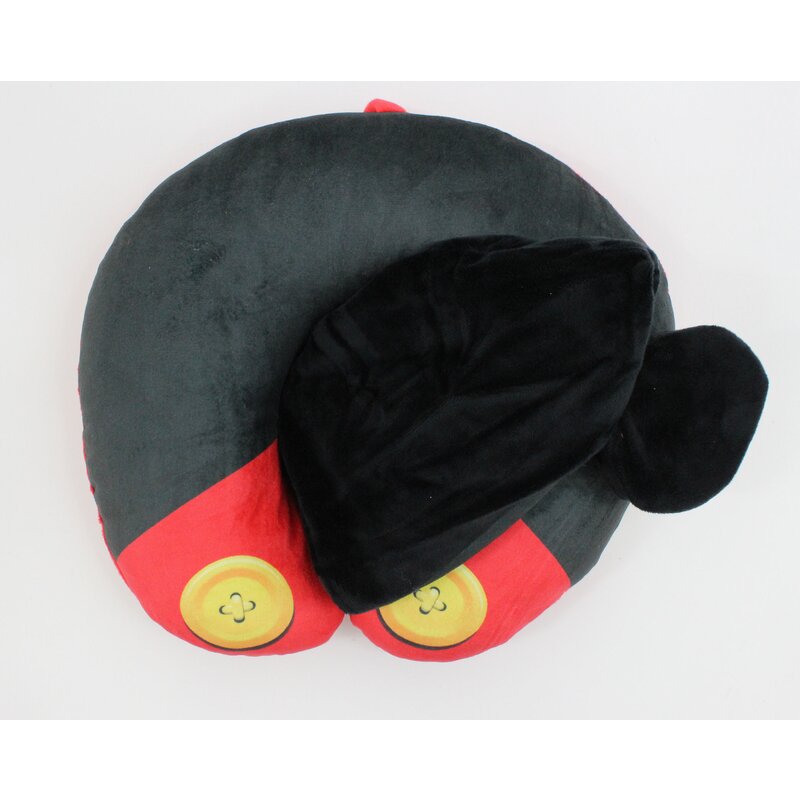 Perna pentru gat din poliester, Mickey Mouse, neagra, 33 cm - eMAG.ro