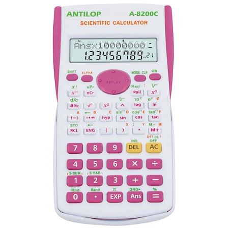 Calculator stiintific, Antilop, 240 functii, Roz - eMAG.ro