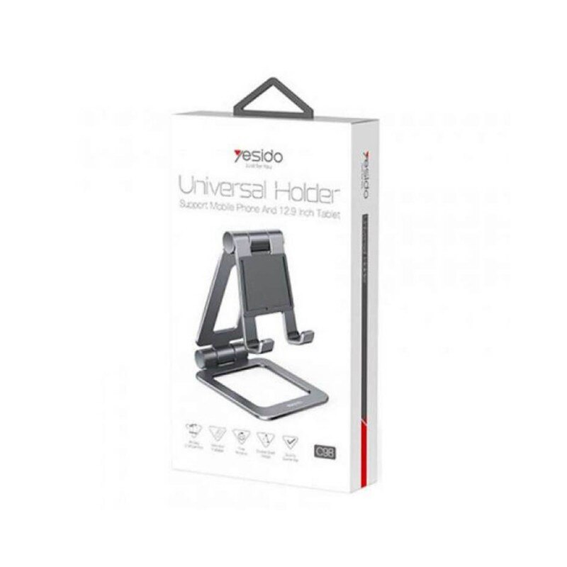 Suport Birou Portabil Yesido C98 Compatibil Cu Telefoane Si Tablete 12.9", Negru - eMAG.ro