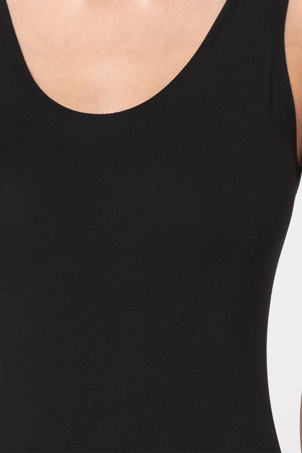 Yamamay, Body fara cusaturi cu decolteu rotund, Negru, L - eMAG.ro