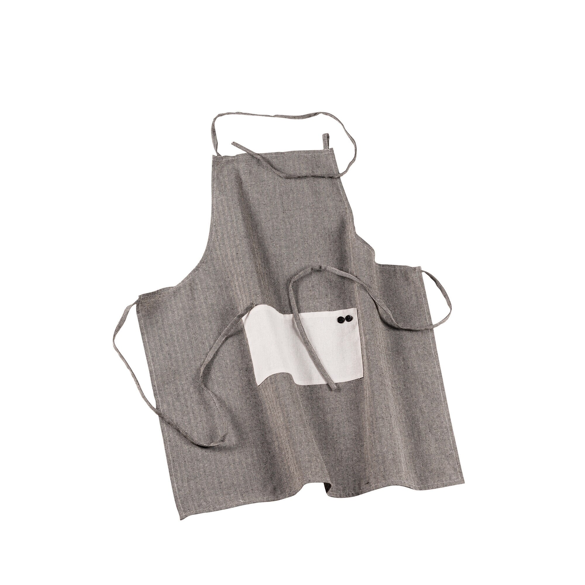 Sort de bucatarie din bumbac negru Vahel 70 x 80 cm - eMAG.ro