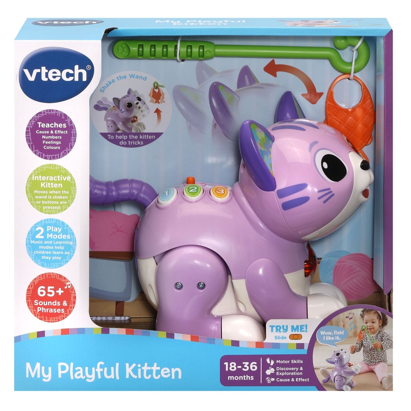 Jucarie interactiva, Vtech, Pisoi, Violet - eMAG.ro