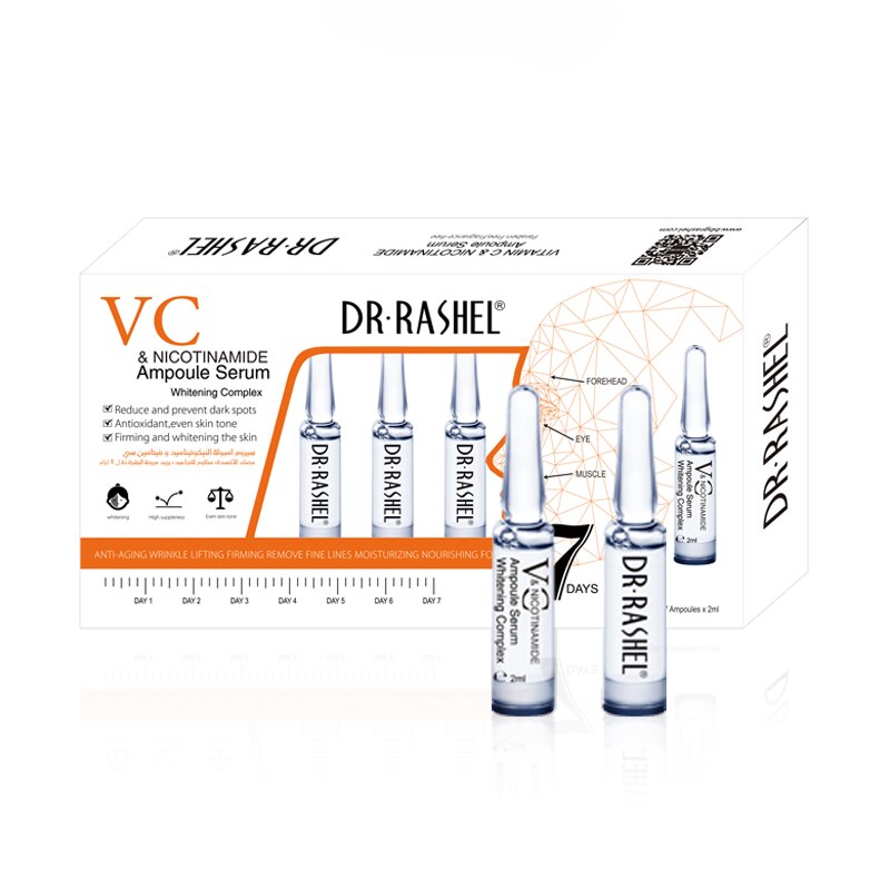Fiole cu Vitamina C si Niacinamida Dr. Rashel, 7 x 2 ml - eMAG.ro