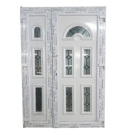Usa dubla exterior Pvc, BIG RHOMB BLACK, Alb, 140x200 - eMAG.ro