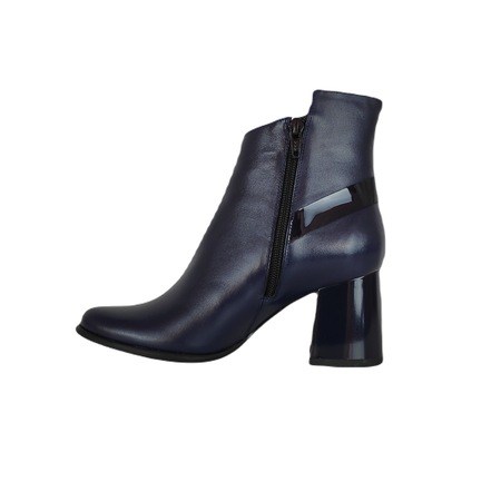 Botine dama piele naturala, Trefle, model Lucca B267.1, bleumarin ...