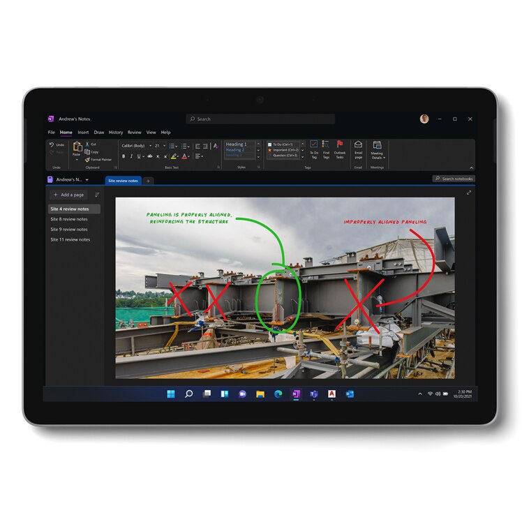Tableta Microsoft Surface Go 3 10 5 1920x1280 Intel Core I3 10100y
