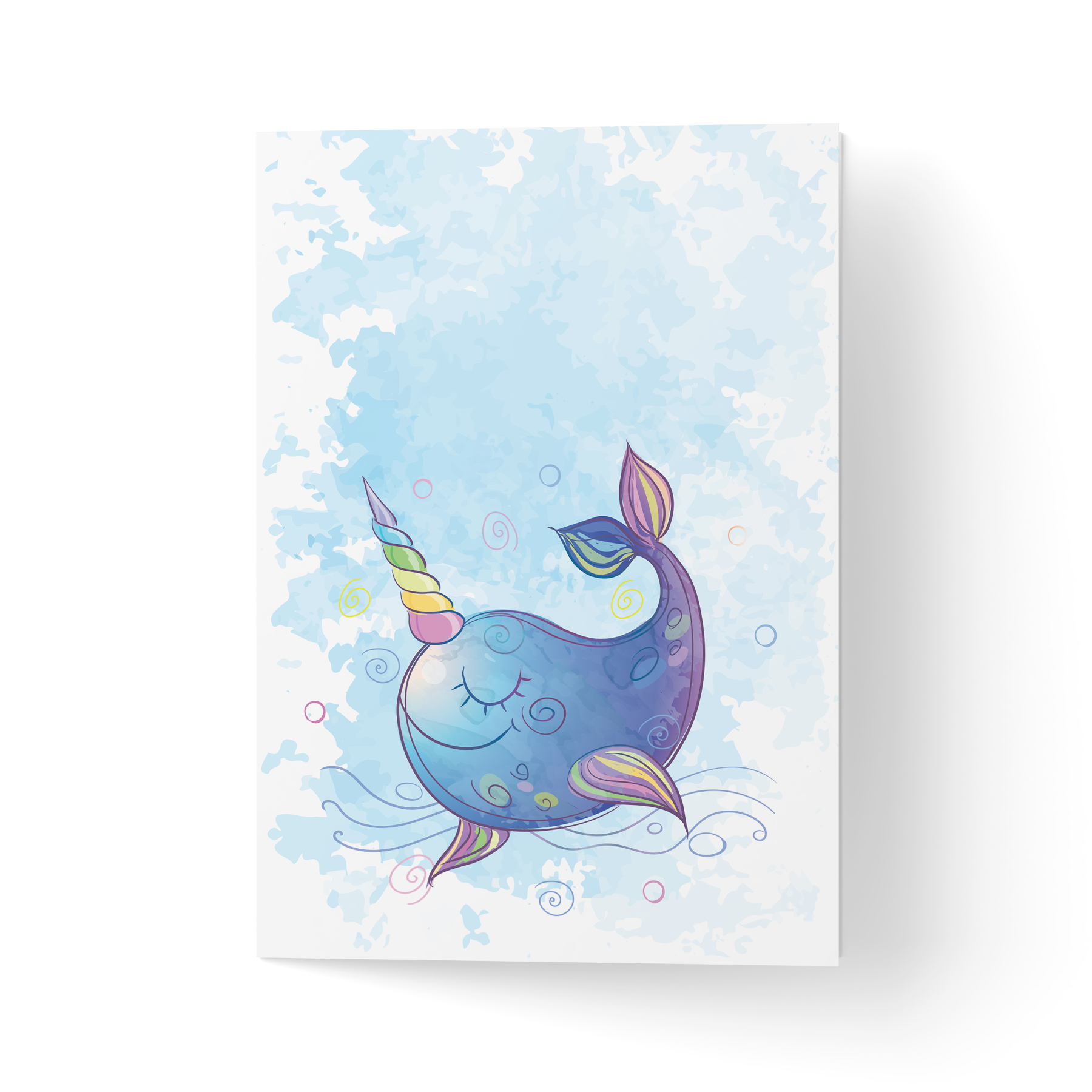 100 рециклирана поздравителна картичка с плик висококачествена текстурирана хартия нарвал