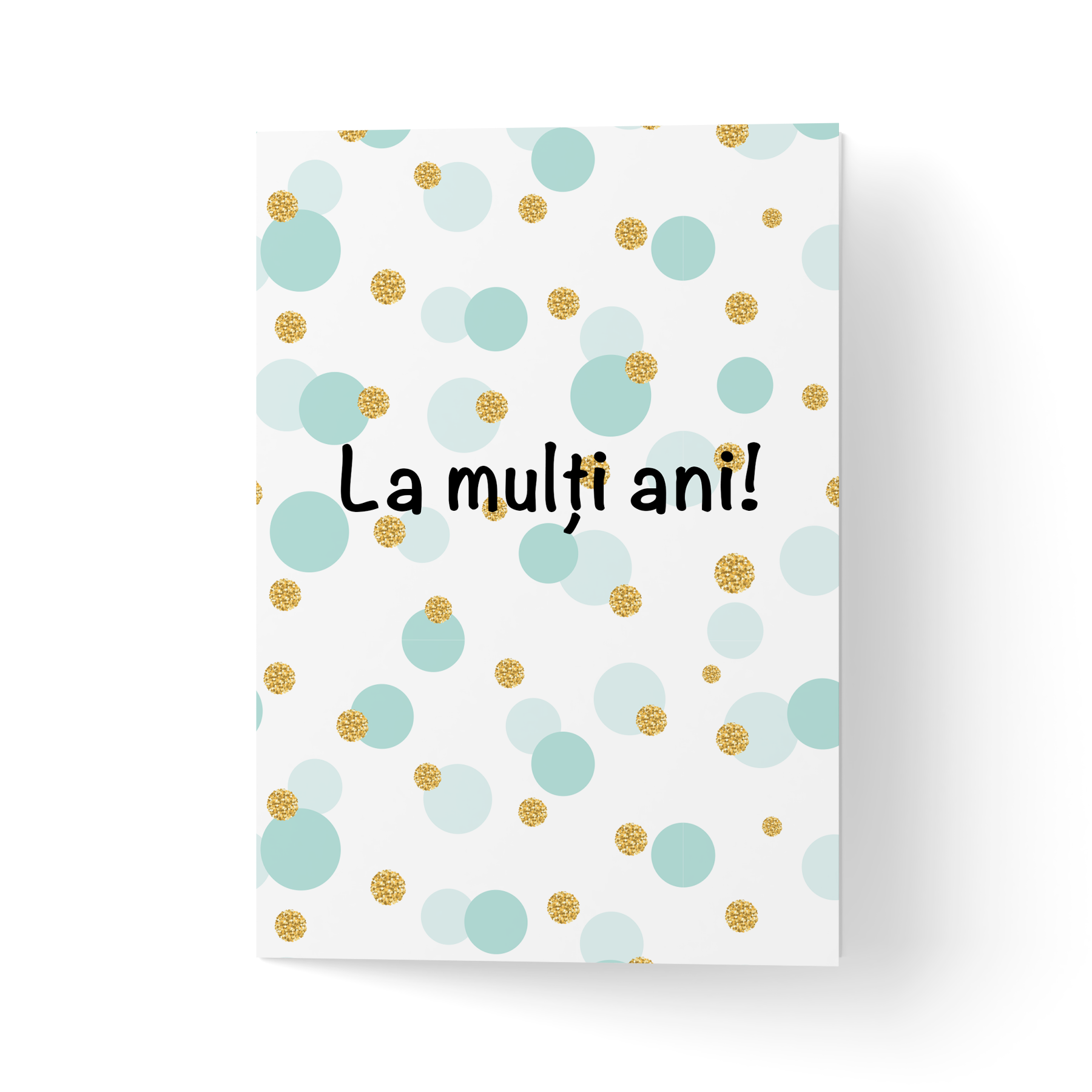 Felicitare 100% reciclata cu plic, hartie texturata premium - buline ...