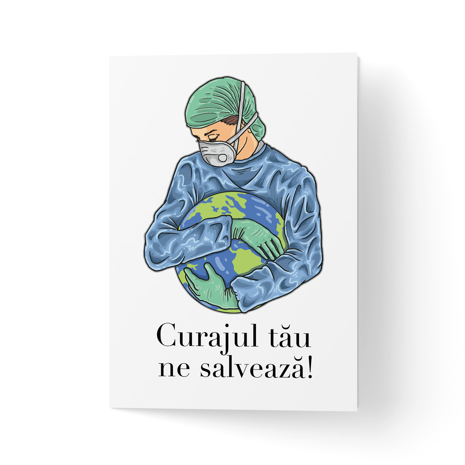 100 рециклирана поздравителна картичка с плик висококачествена текстурирана хартия доктор