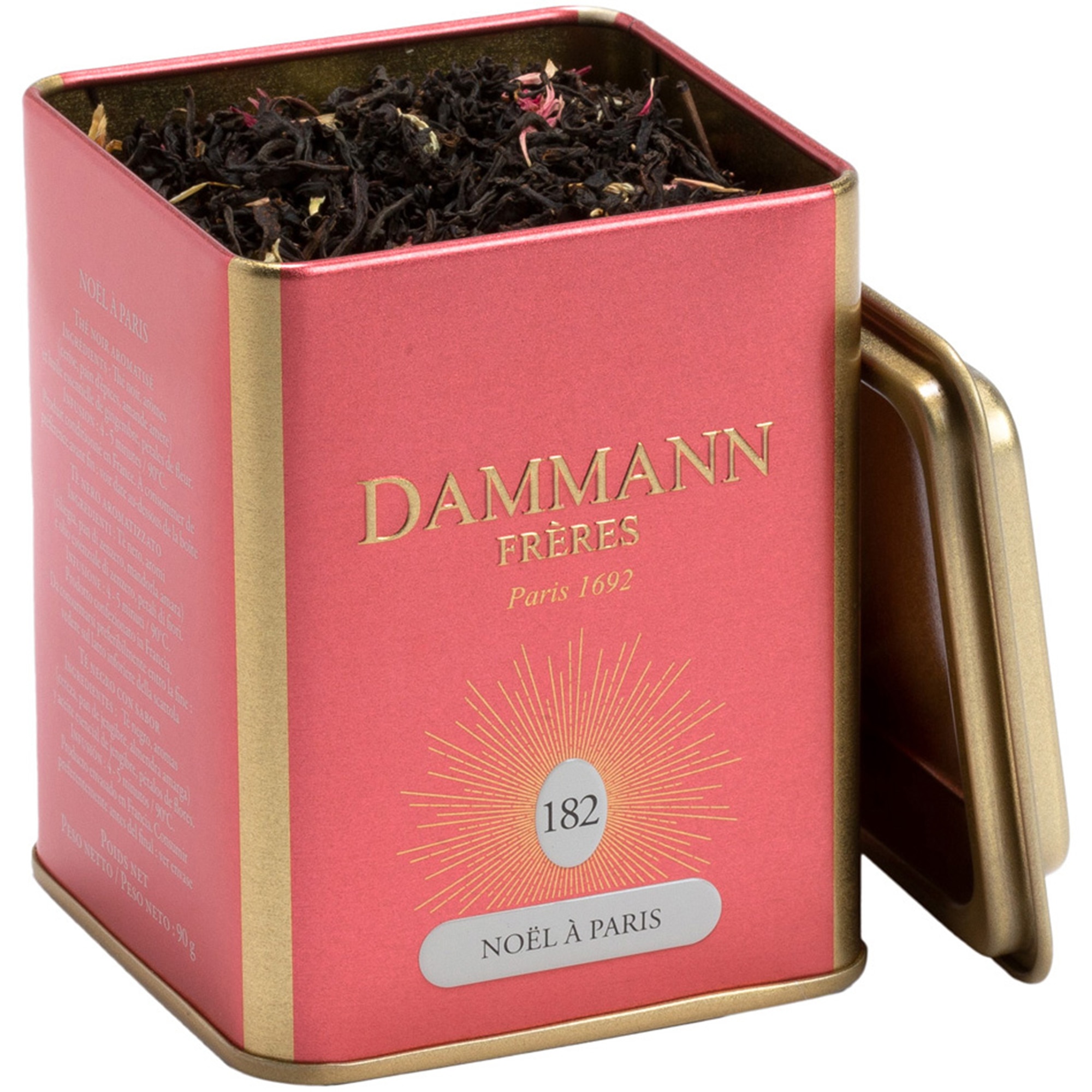 Cutie cadou cu ceai negru aromatizat Dammann, Noel A Paris, 90 g - eMAG.ro