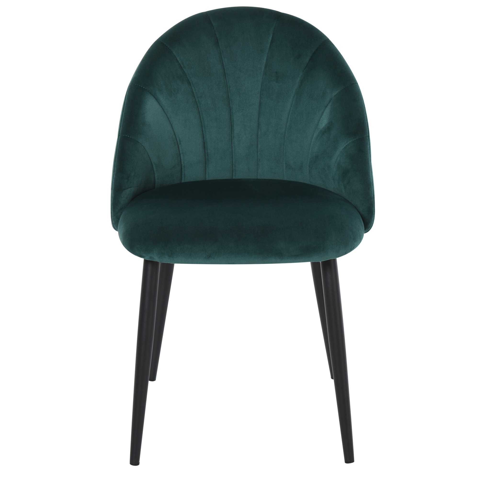 Set de 2 Scaune HOMCOM de pranz captusite fara cotiere spatar curbat ...