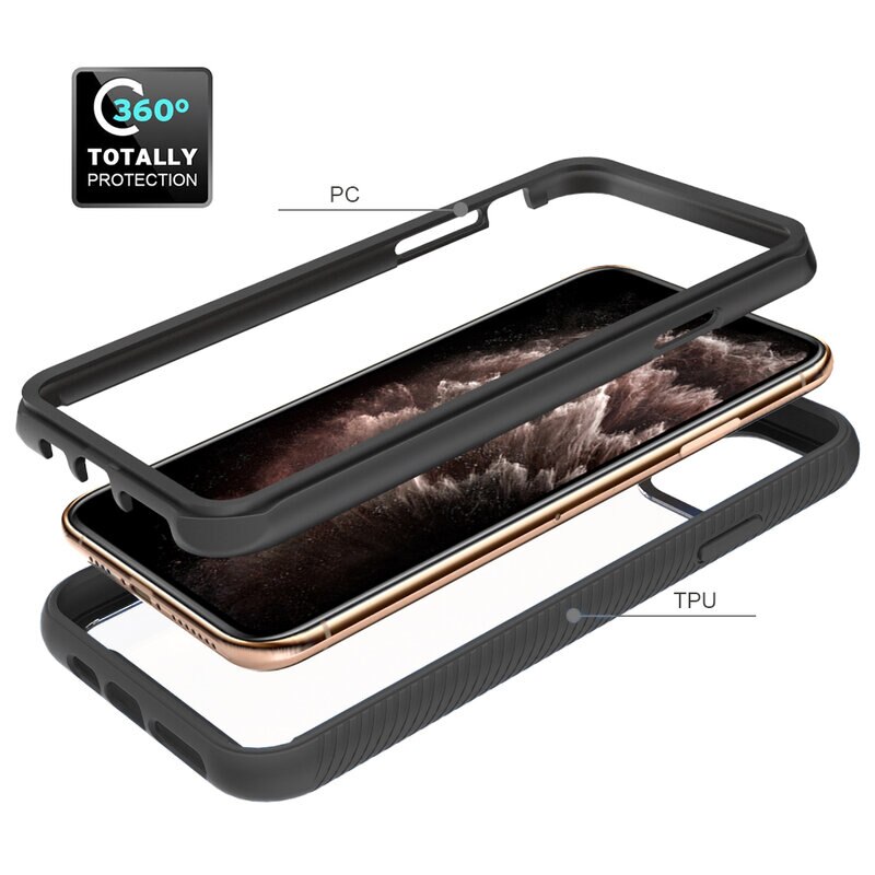 Калъф Upzz 360, За iPhone 11 Pro Max, С протектор Techsuit, Черем - eMAG.bg