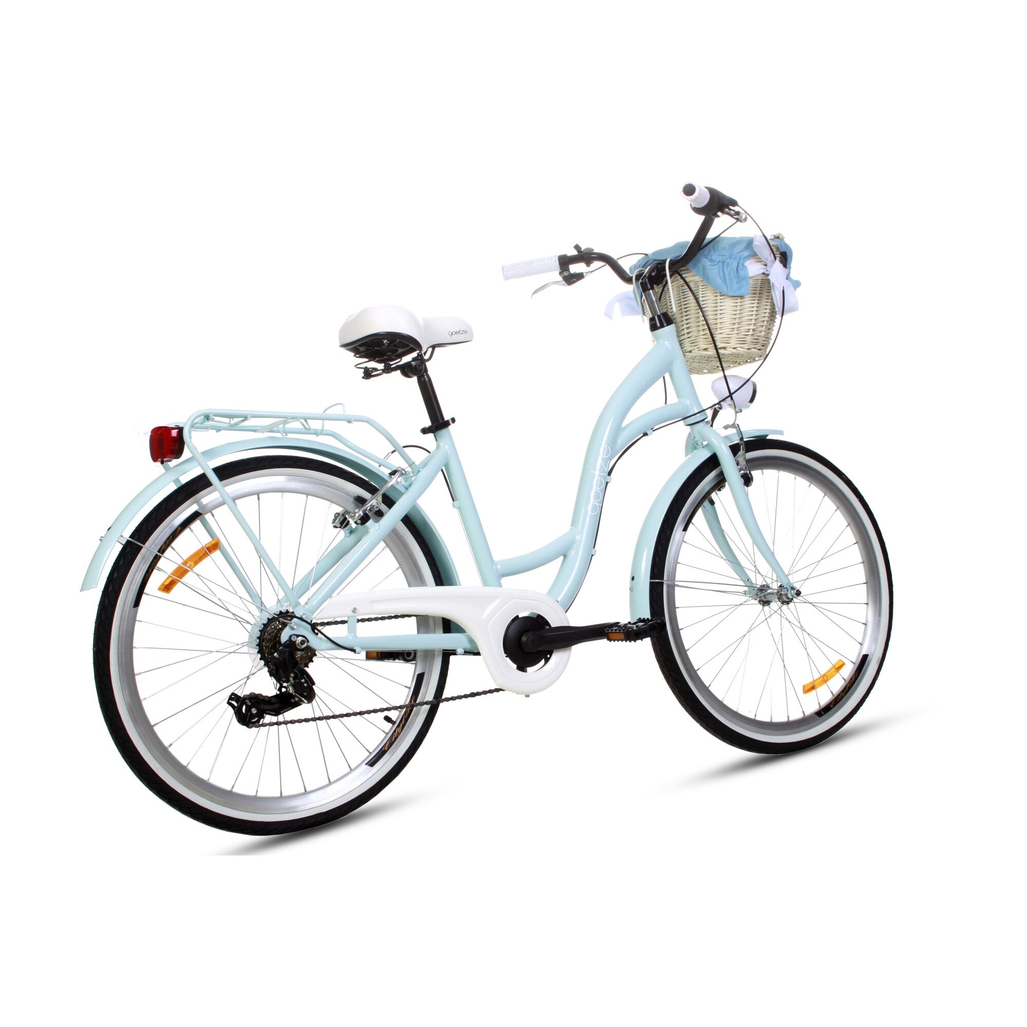 Bicicleta Vintage cu cos, Goetze, Mood26_Alu_BlekitCzBiOp_WBW, Otel, 26 ...