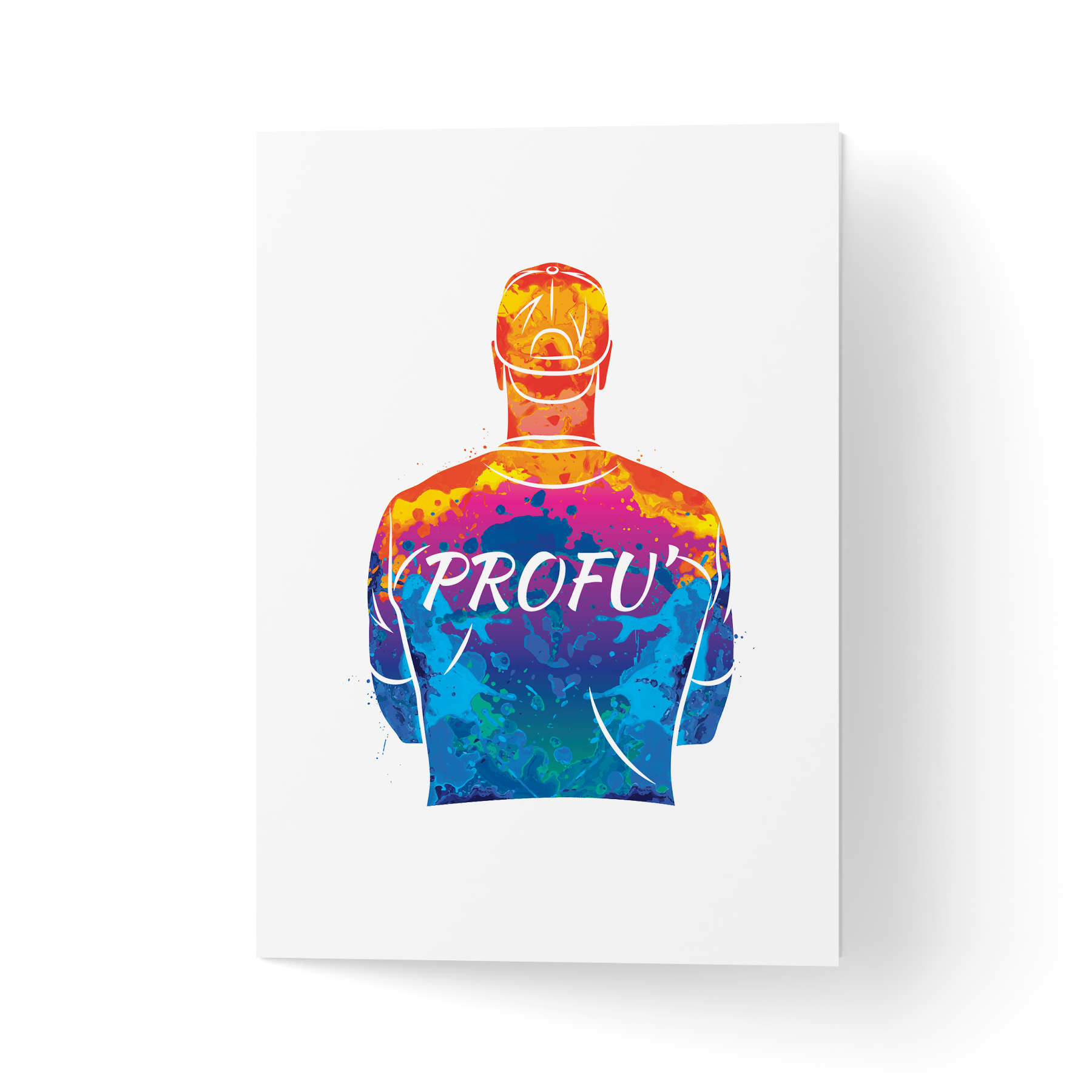 Felicitare cu plic, hartie texturata premium - "Profu'" - eMAG.ro