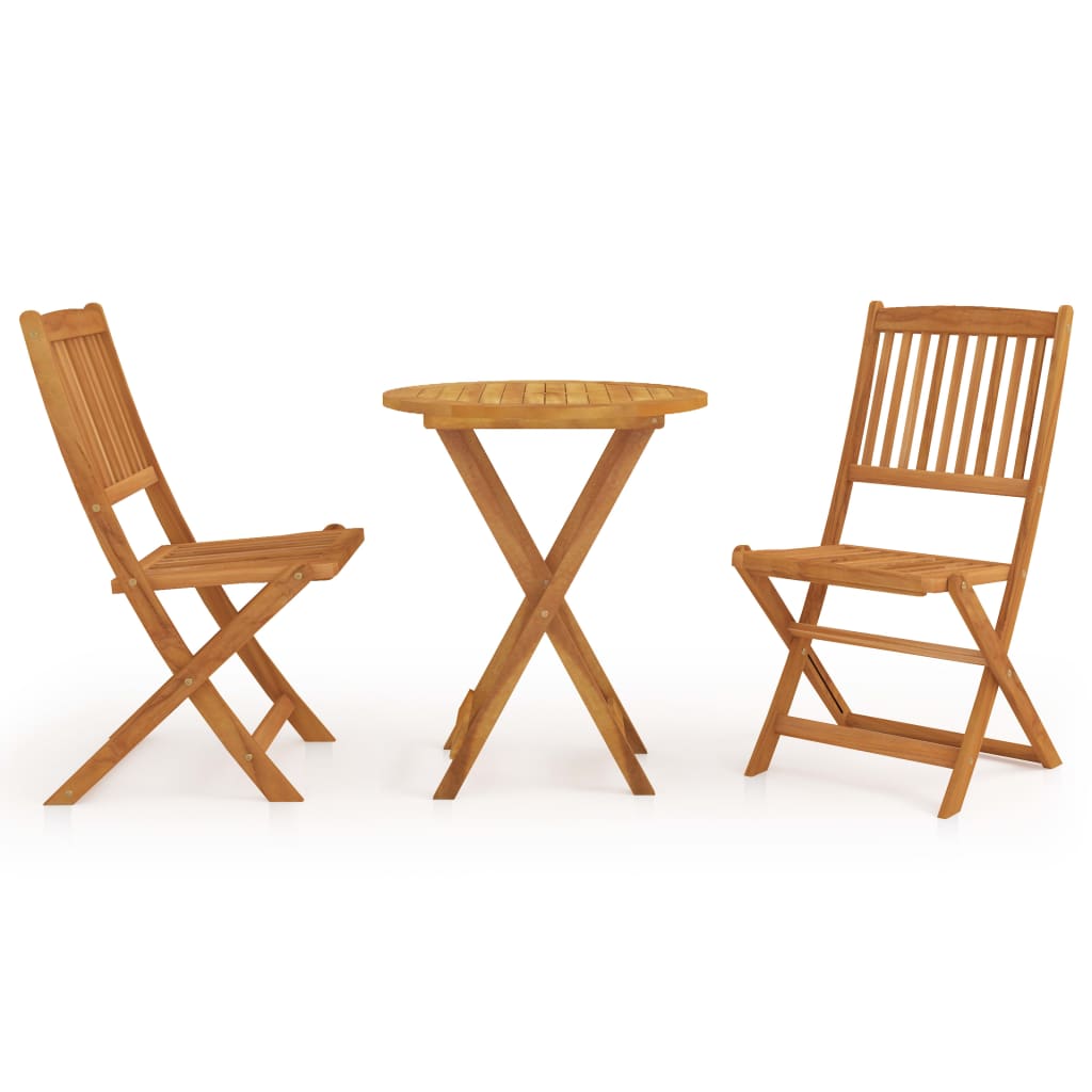 Set mobilier gradina pliabil, 3 Pcs, Pentru Relaxa Gradina/Terasa, lemn ...
